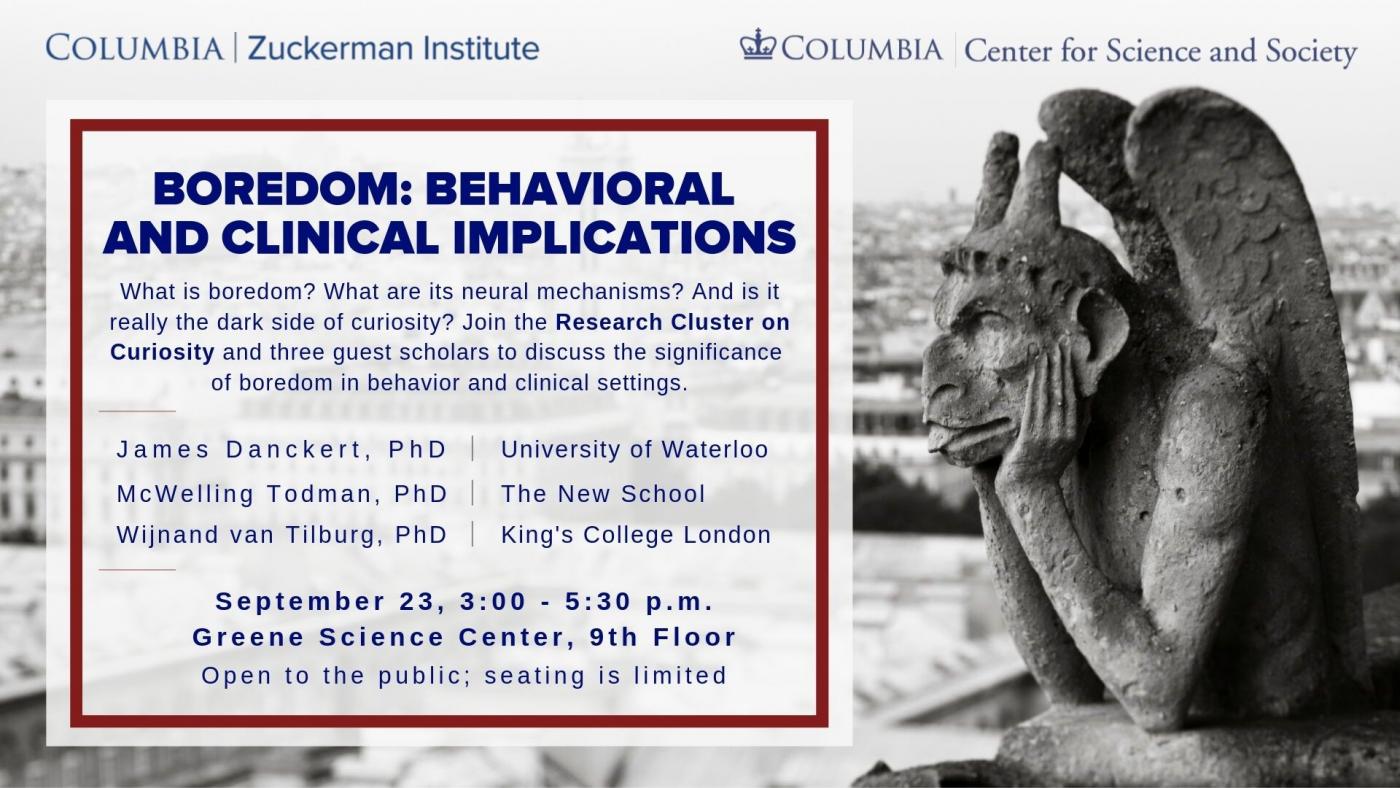 Boredom: Behavioral and Clinical Implications | Columbia | Zuckerman ...